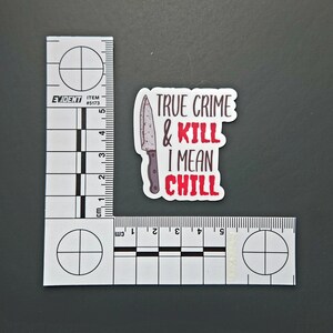 True Crime Sticker | True Crime Fan Sticker - Etsy