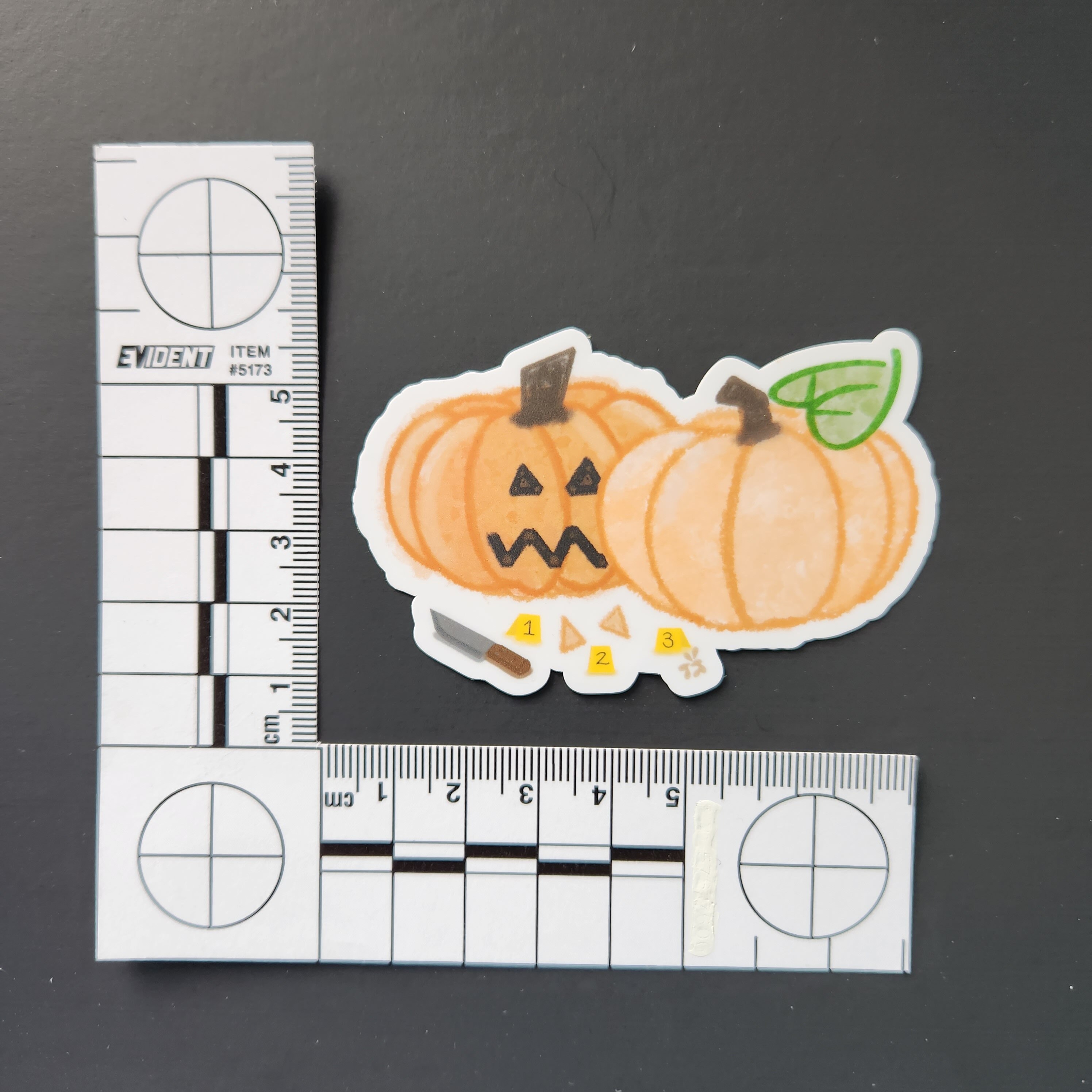 Pumpkin Murder L Funny Crime Scene Sticker L Halloween Themed - Etsy