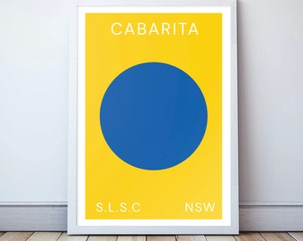 Cairns, Australia, Queensland Poster, Surf Lifesaving, SLSC Art, Beach ...