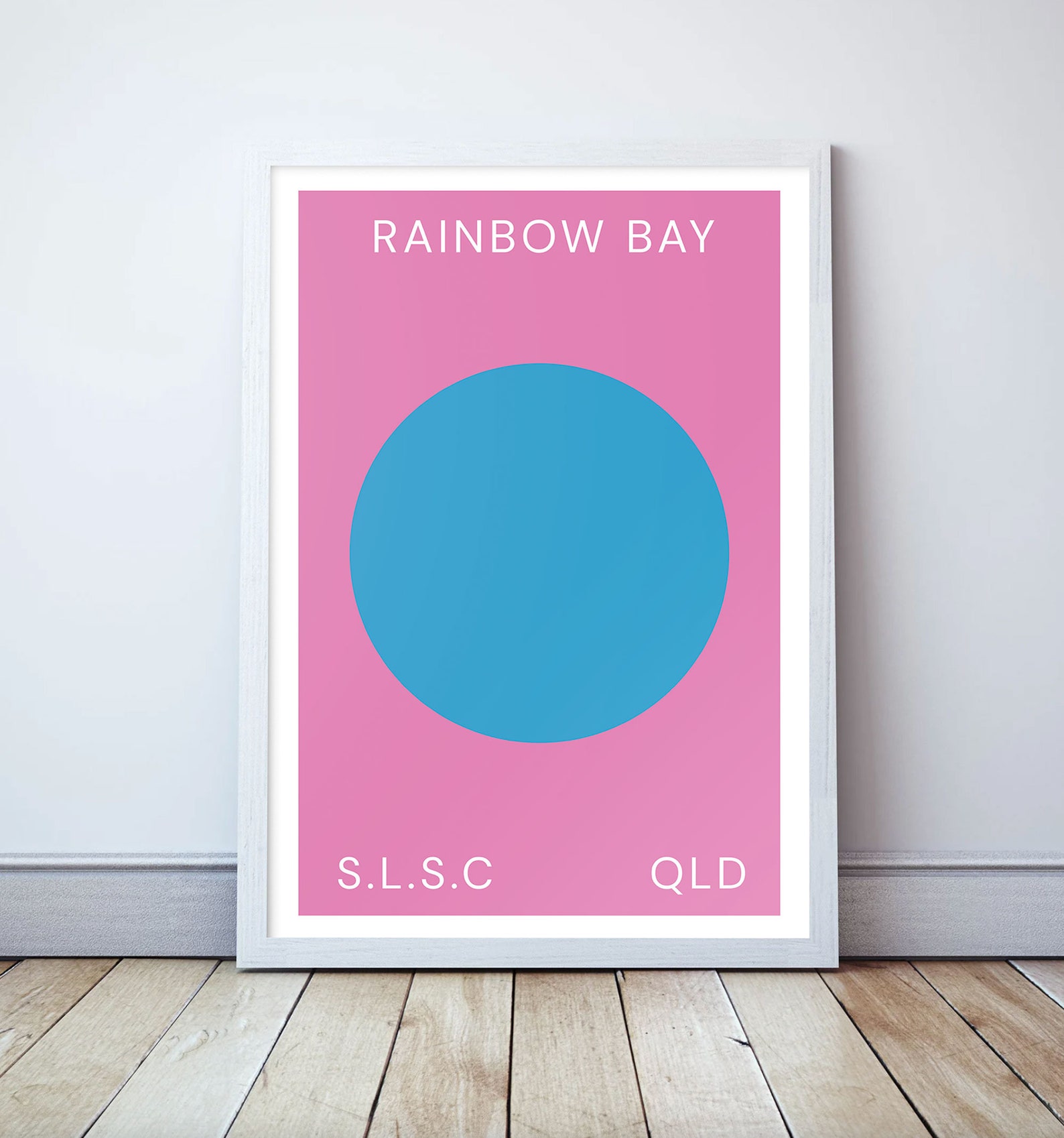 Rainbow Bay, Australia, Queensland Poster, Surf Lifesaving, SLSC Art ...