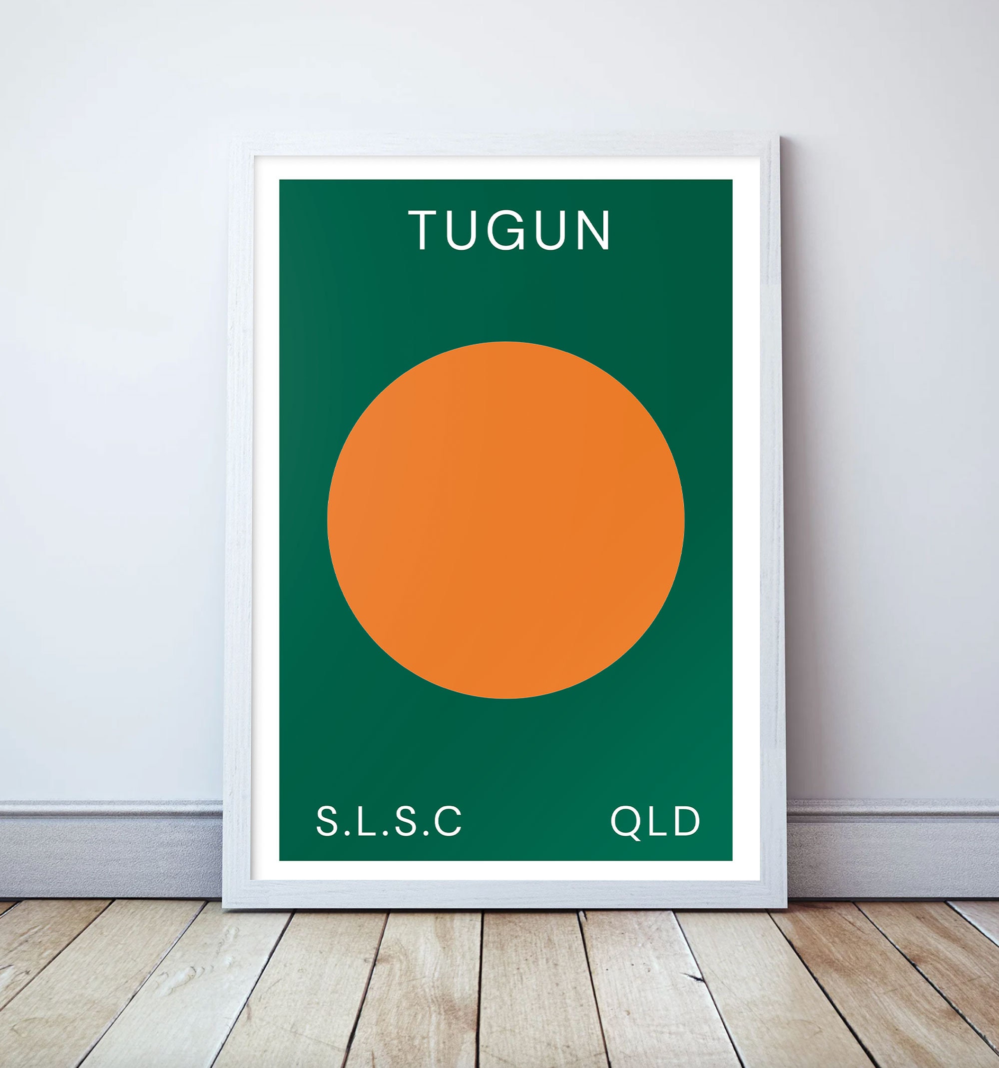 Tugun, Australia, Queensland Poster, Surf Lifesaving, SLSC Art, Beach ...