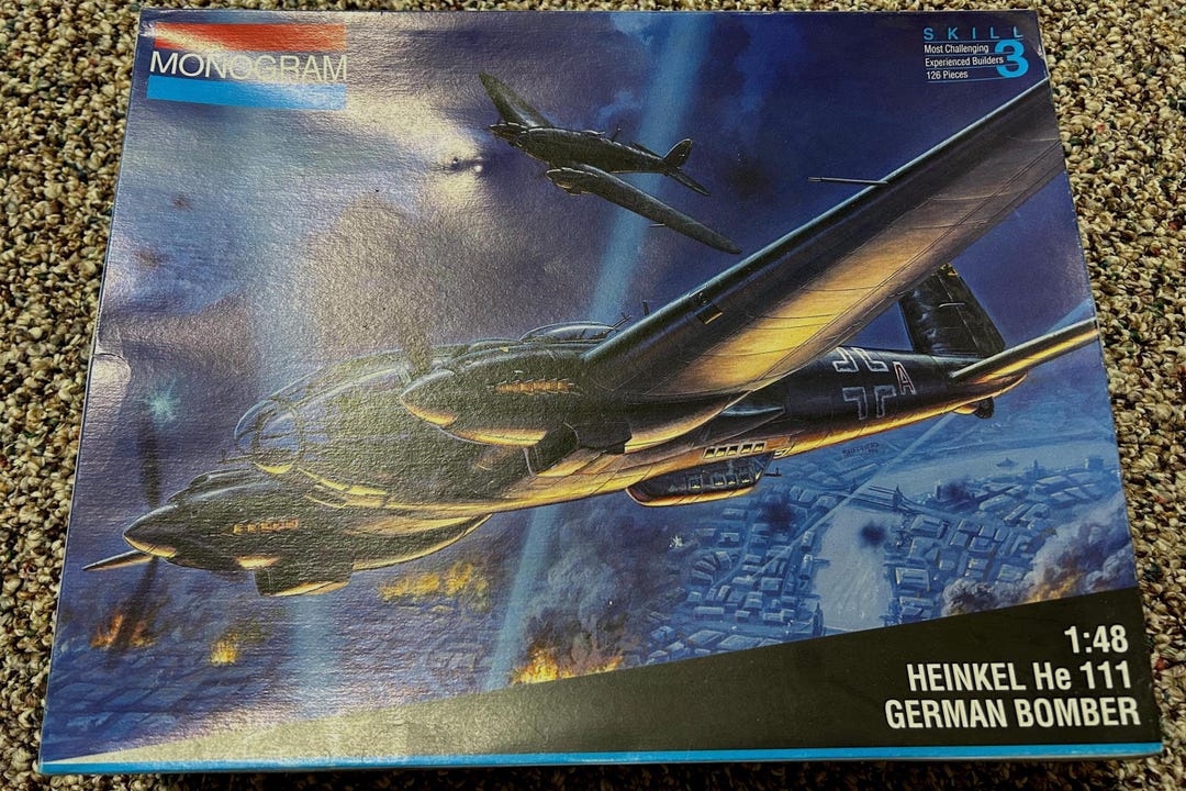 Heinkel He 111 German Bomber Scale Model Kit - Etsy UK