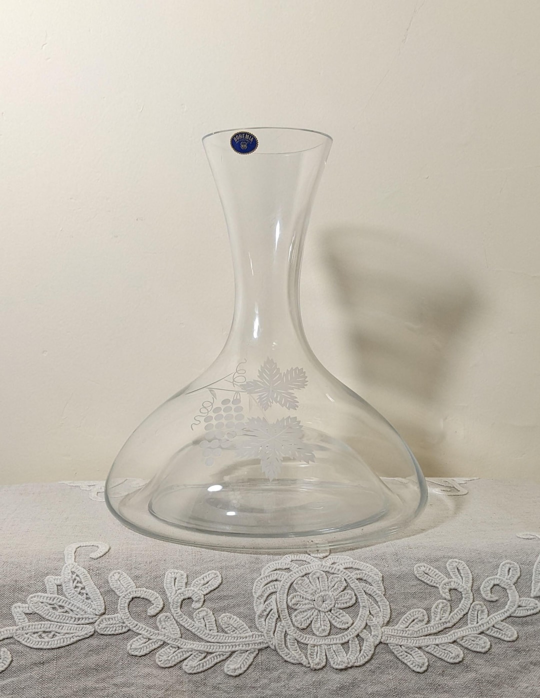 Bohemia Crystal Wine Decanter and for Wine Chilling (1.25L) - Etsy