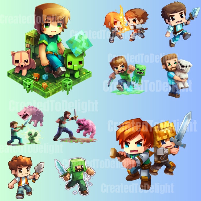 Minecraft PNG Clipart Tshirt Minecraft Designs Minecraft - Etsy Australia