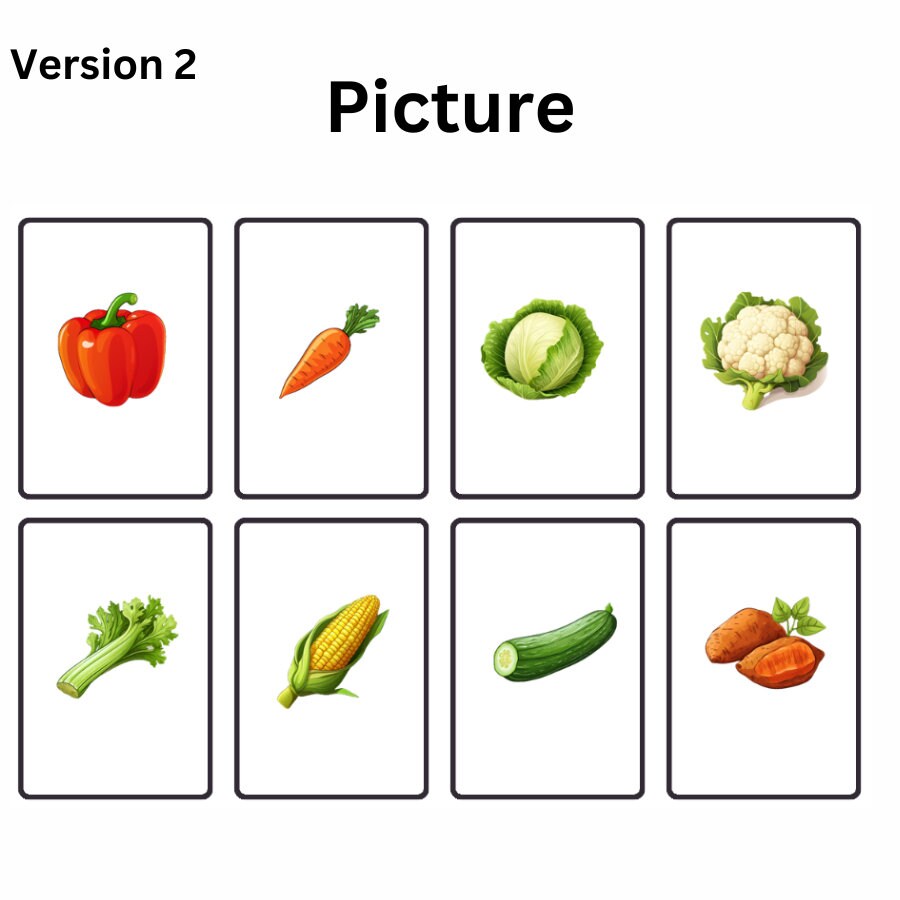 Printable Farm Animals Flashcards Fruits Flashcards Printable - Etsy