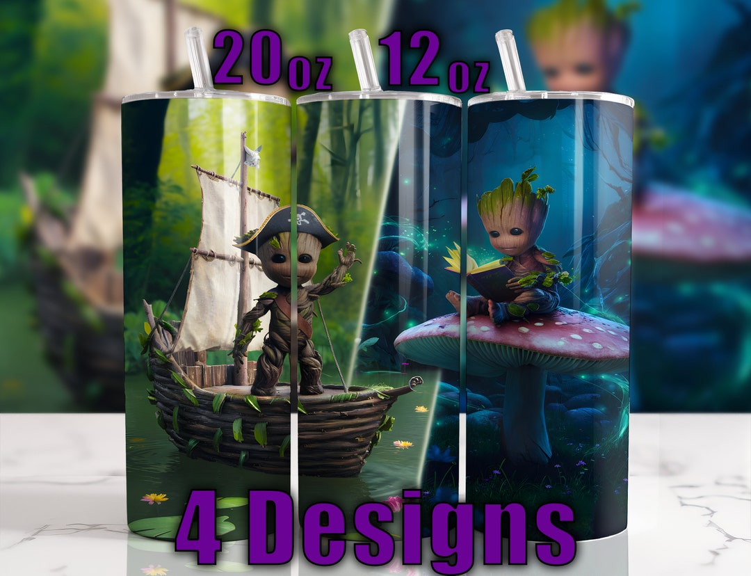 3D Baby Groot Tumbler Wrap: Guardians Galaxy (PNG Digital Download) - Etsy