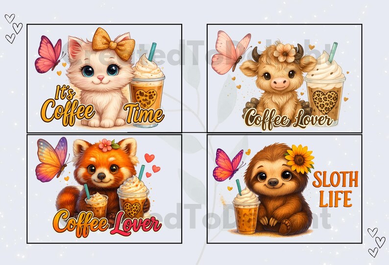 Animals Glass Can Wrap, Seamless 16oz Libbey Pattern (digital Download ...