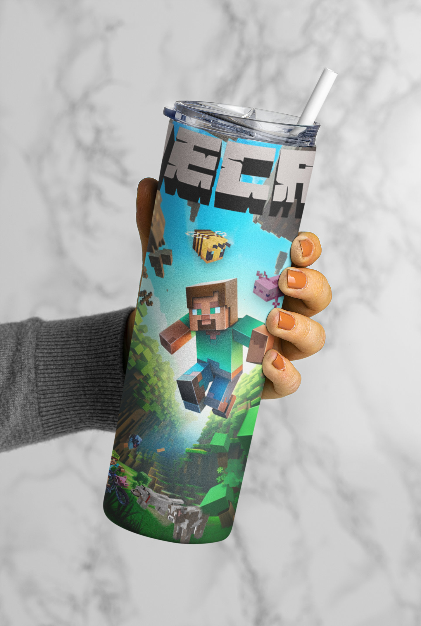 Minecraft Tumbler Wrap 20oz 12oz Gaming Sublimation Kids - Etsy Canada