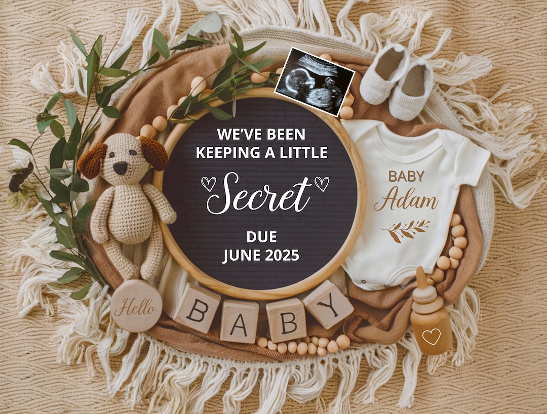 Editable Letter Board Pregnancy Announcement: Gender Neutral, Social ...