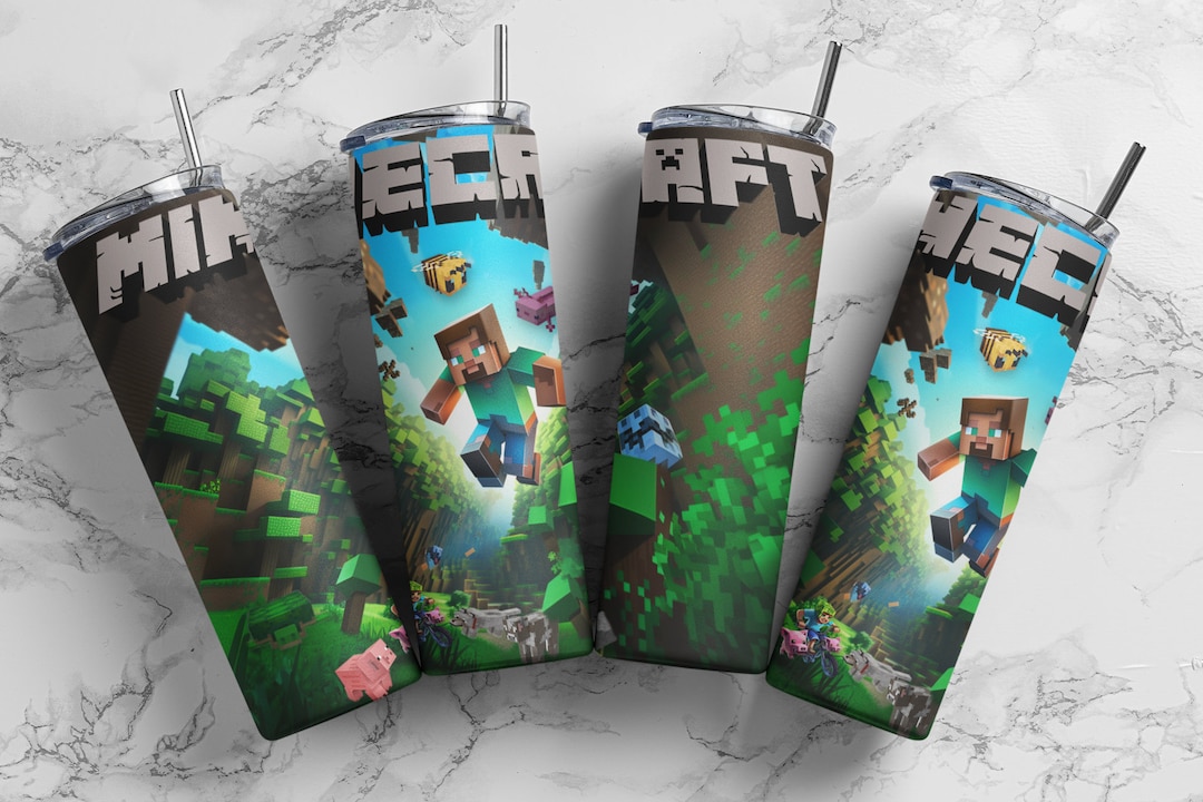 Minecraft Tumbler Wrap 20oz 12oz Gaming Sublimation Kids - Etsy UK