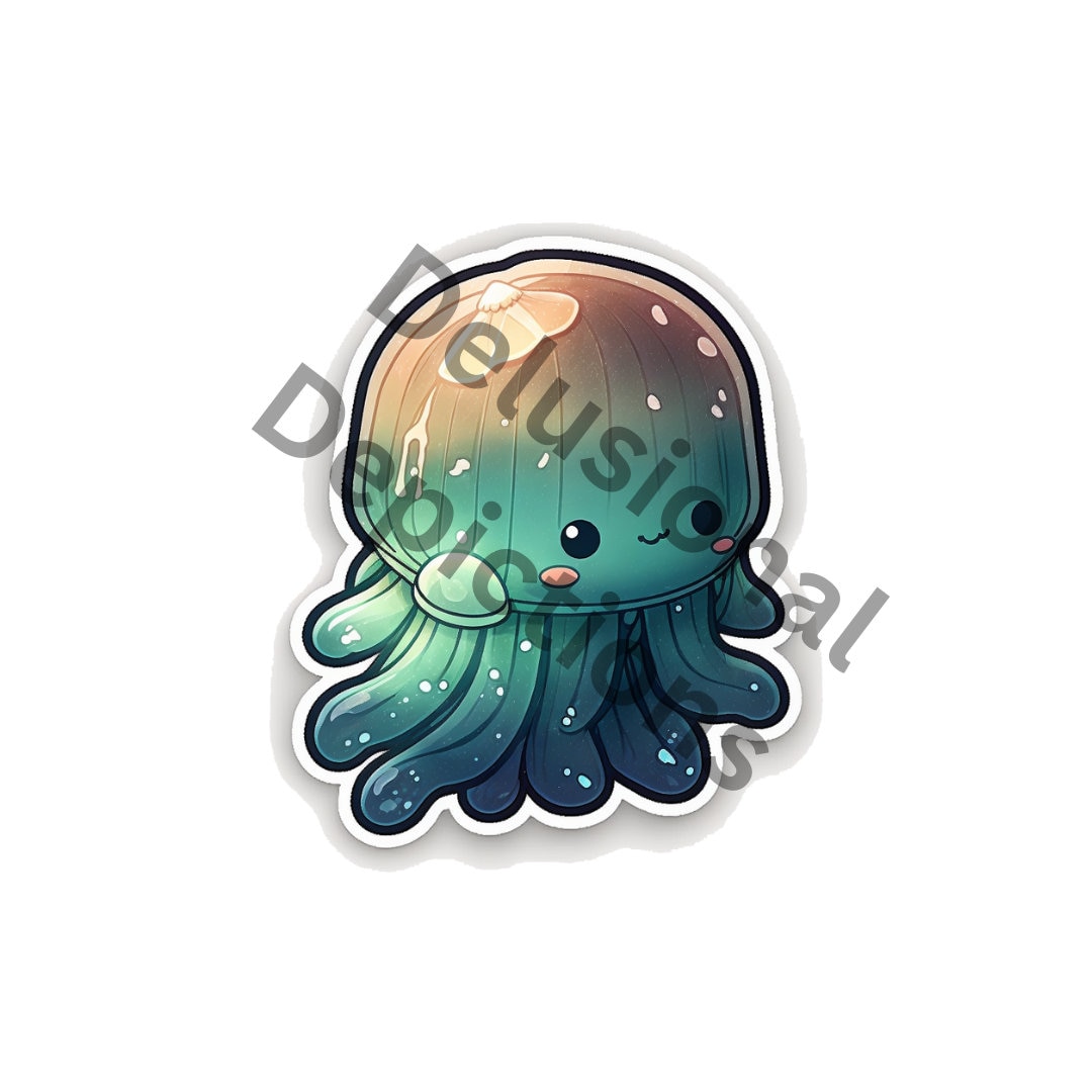 Jellyfish Digital Sticker Bundle - Etsy