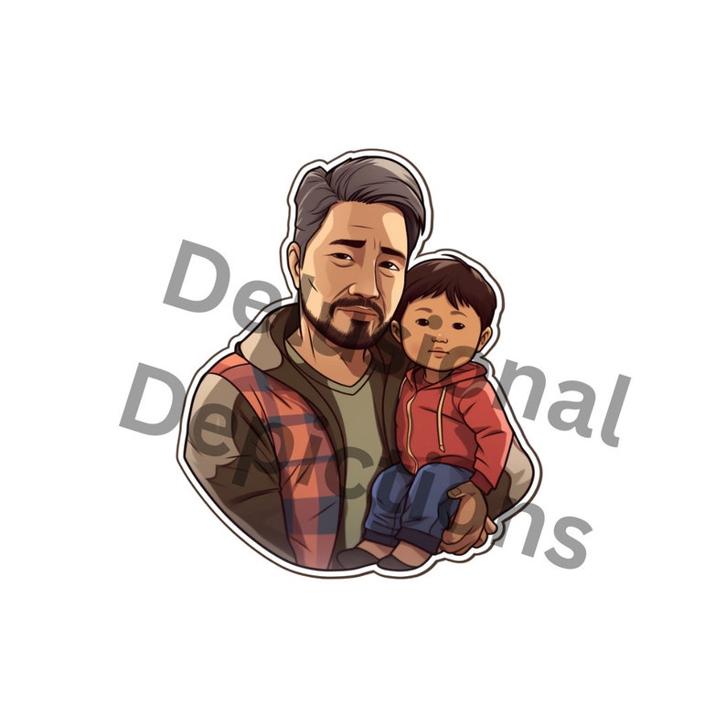 Fathers Day Father & Son Digital Sticker Bundle - Etsy