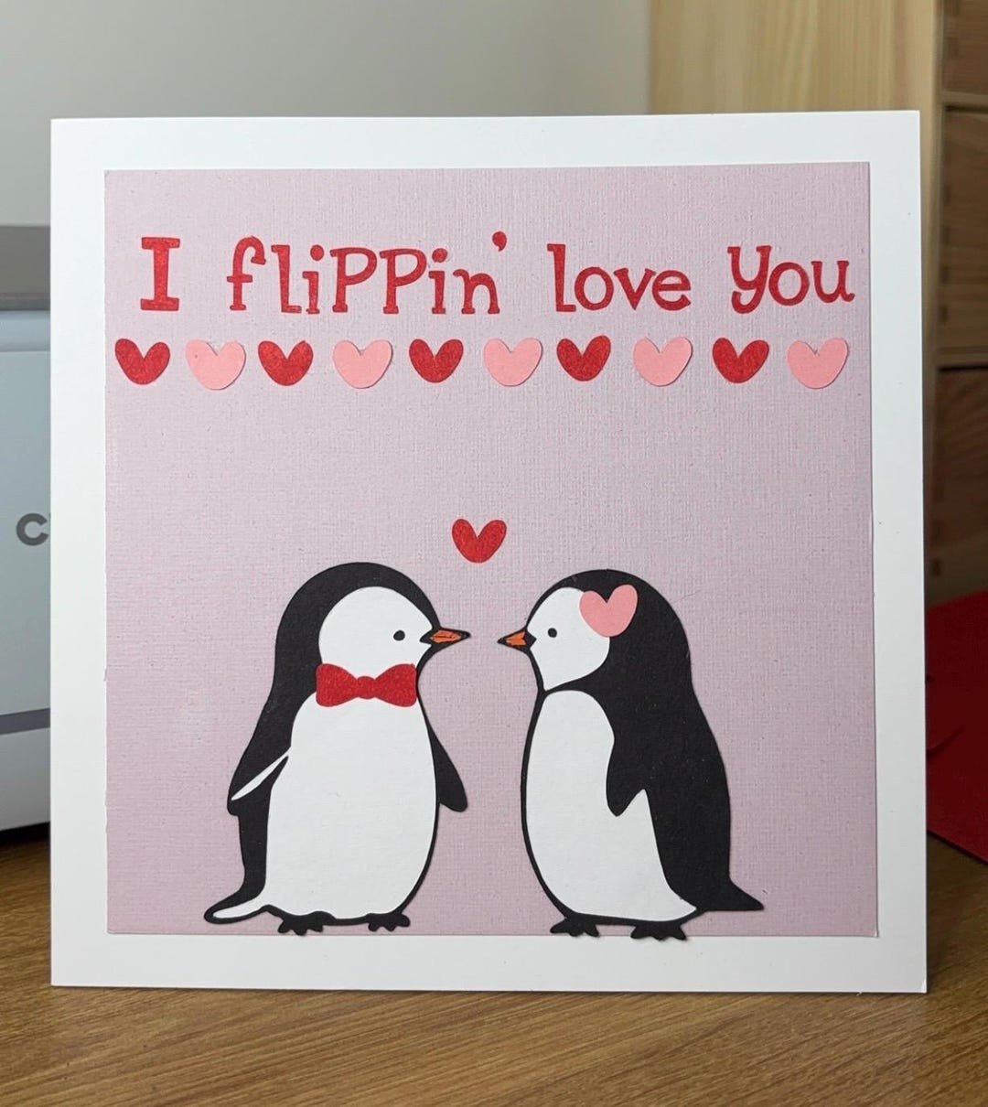 Penguins Valentines Day Card - Etsy