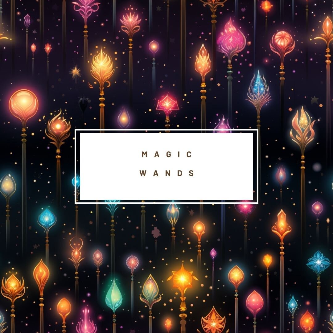 Magic Wands Seamless Pattern | Digital Download | Paper Crafts ...