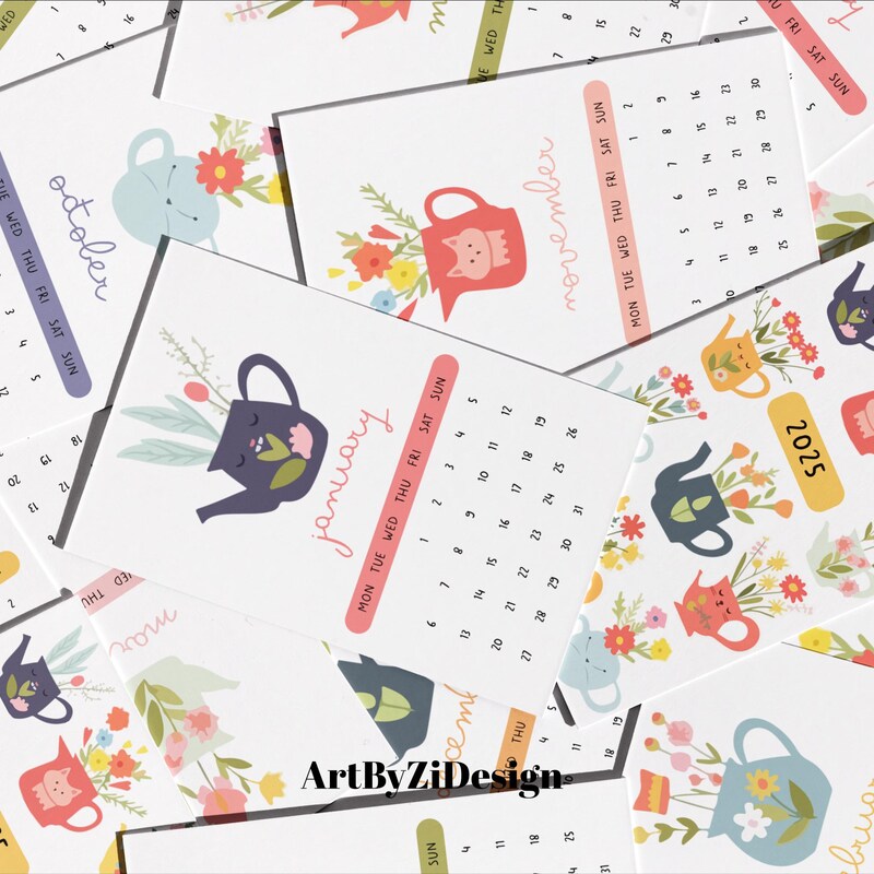 Flower Calendar - Etsy