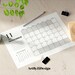 Printable Desk Calendar 2025, 7x5 Horizontal With Note and Next Month ...