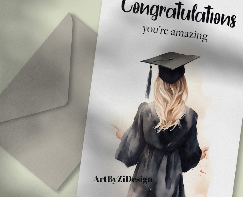 Graduation Card Printable Graduation Card Congrats - Etsy