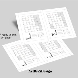 Printable Desk Calendar 2025, 7x5 Horizontal With Note and Next Month ...