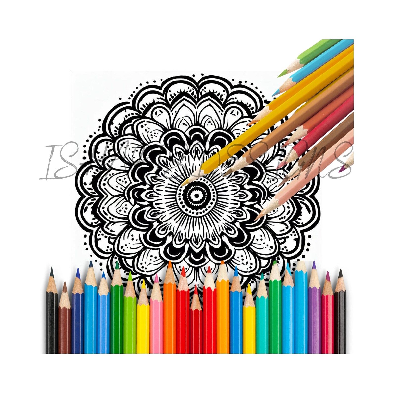 Mandala Coloring Pages Bundle Printable Mandalas 20 Coloring Book PDF ...