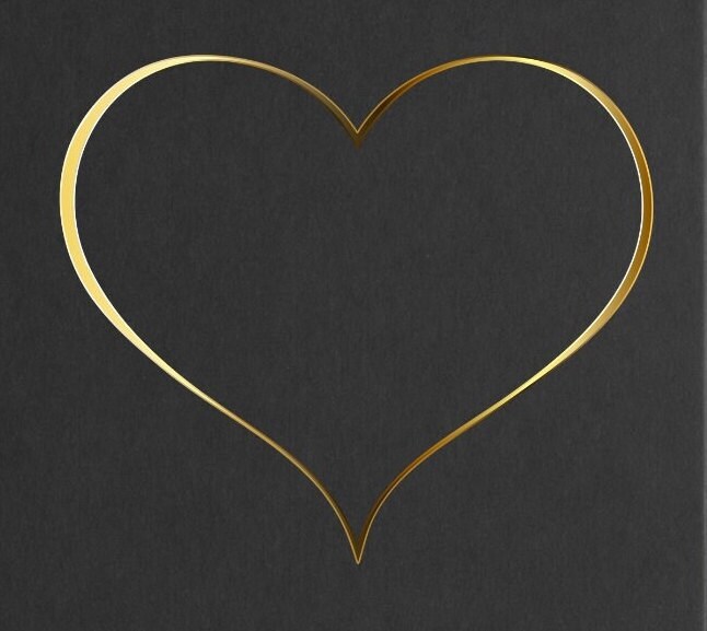 Gold Heart SVG Clipart 300 Dpi SVG Instant Transparent Digital Gold ...
