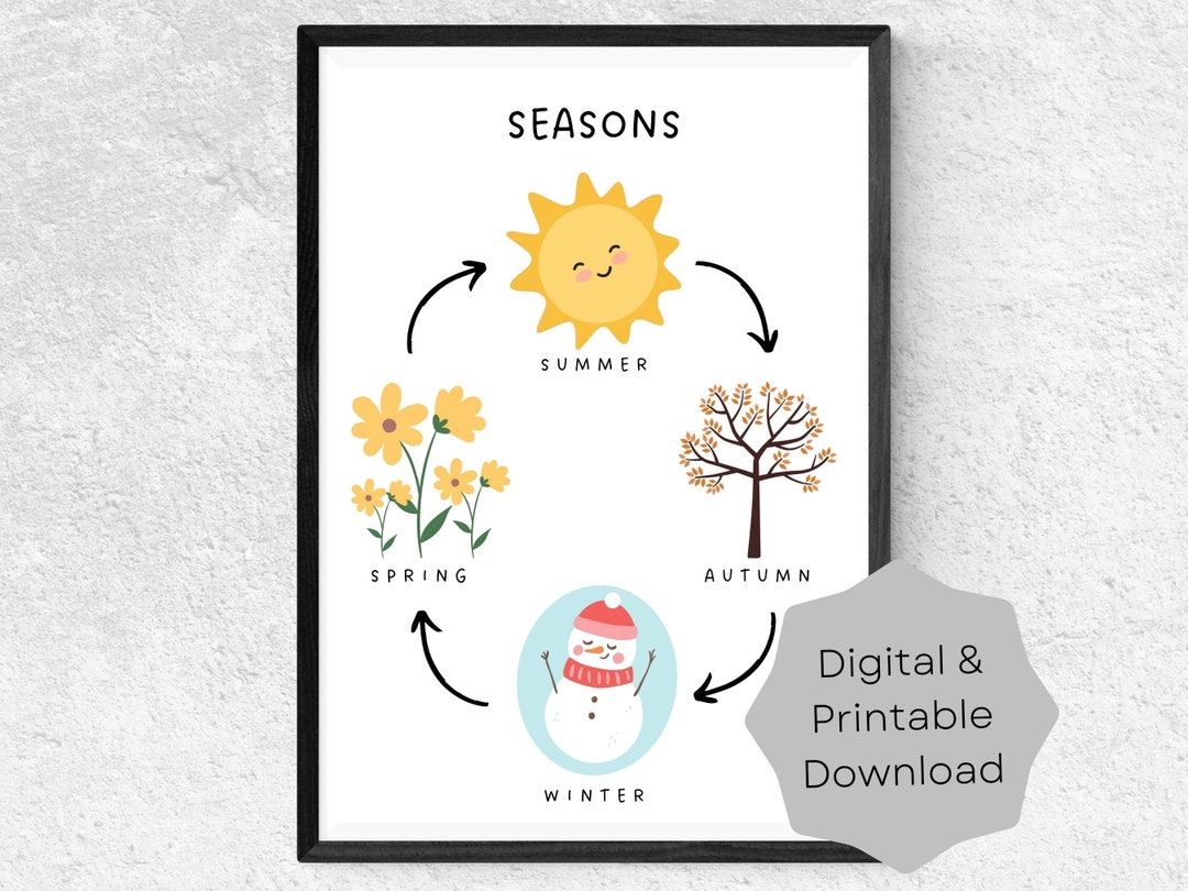Printable Seasons Poster | Educational Classroom Home School Resource ...