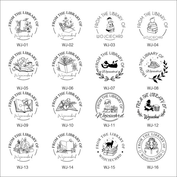 Personalized Book Stamps - Etsy