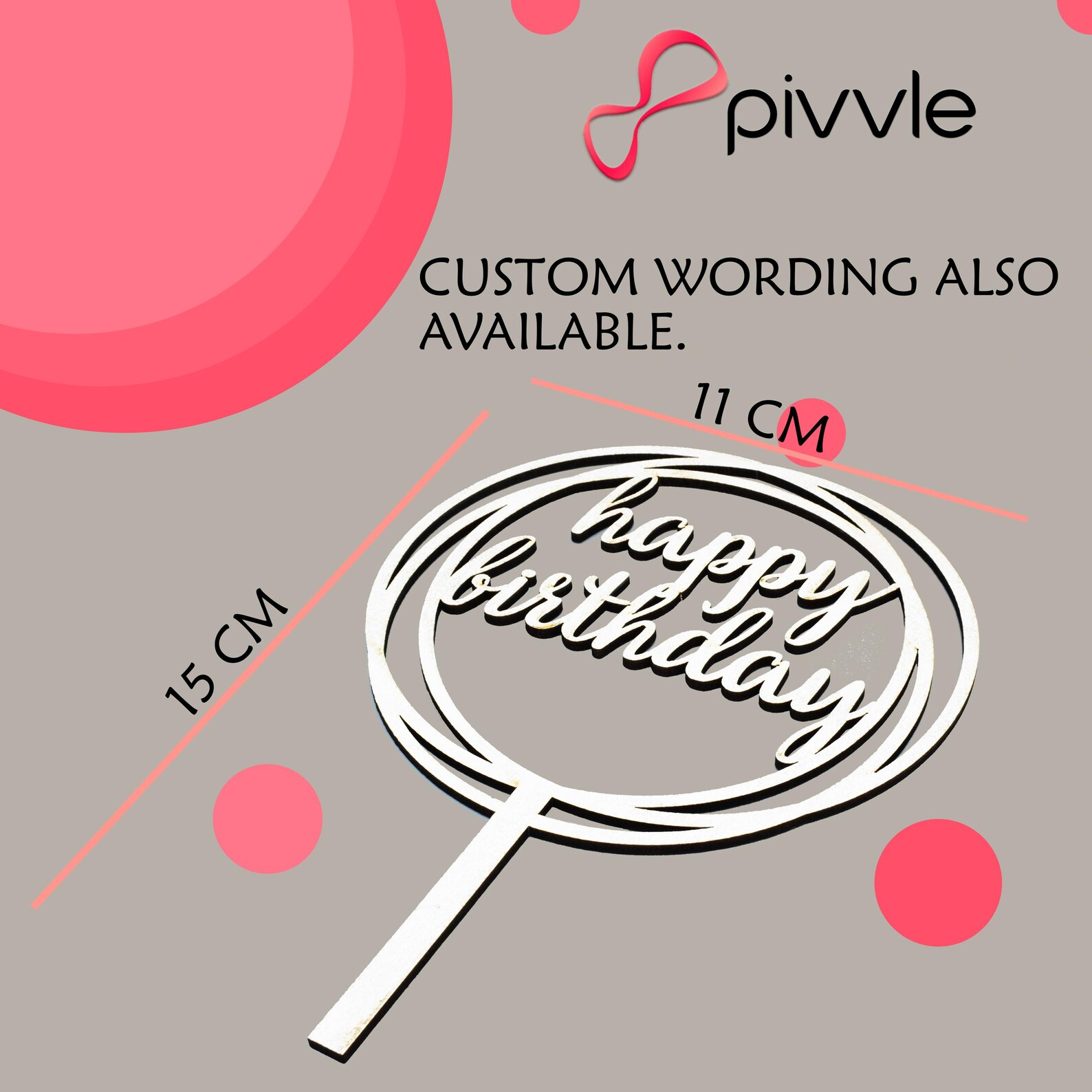 Happy Birthday Personalized Cake Topper Make Birthdays Unforgettable ...