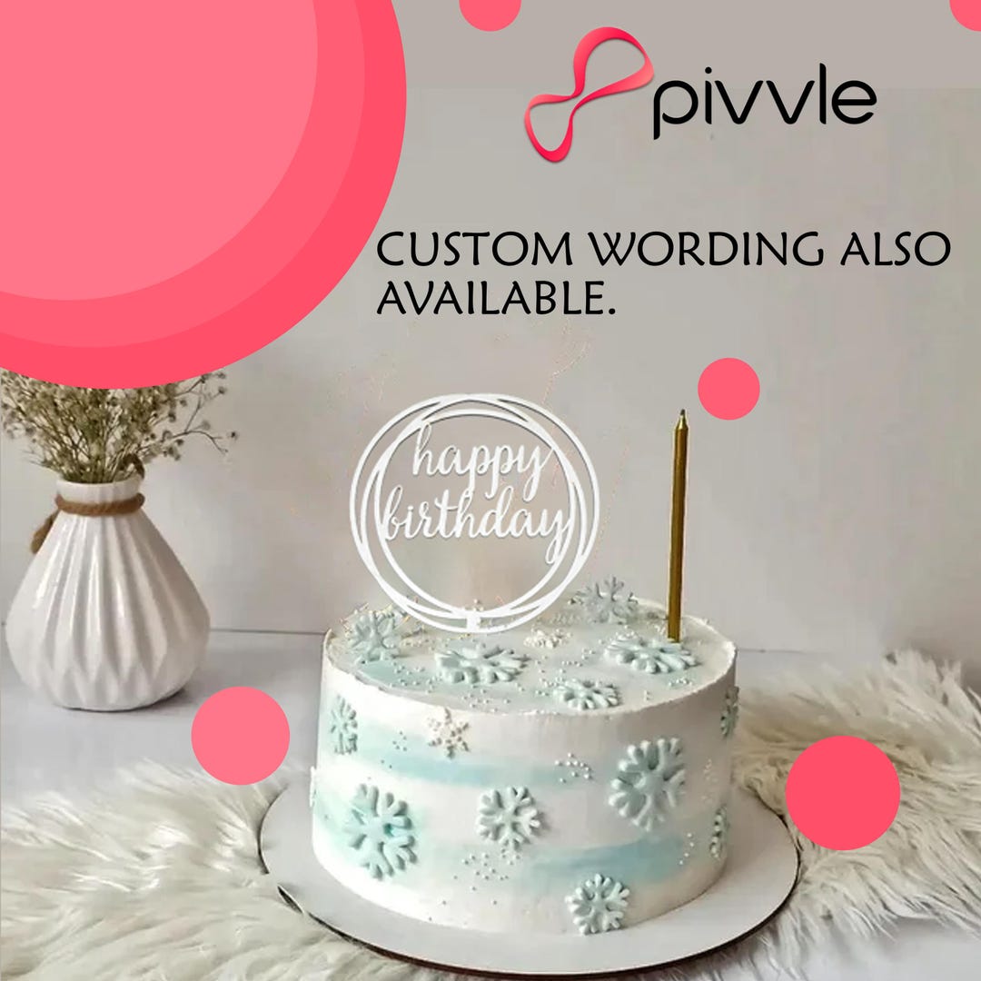 Happy Birthday Personalized Cake Topper Make Birthdays Unforgettable ...