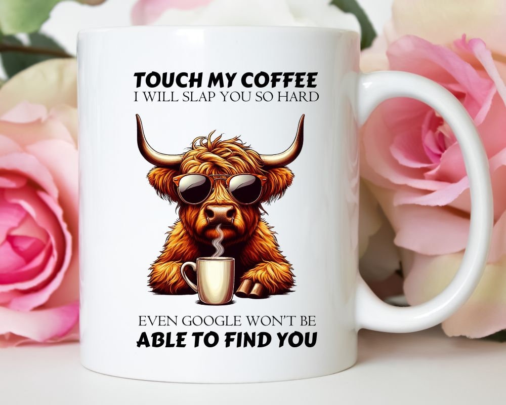 Highland Cow Mug, in My Head I'm Thinking About Highland Cattle, Funny ...