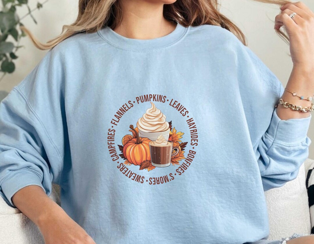 Bonfires Flannels S'mores Sweaters Campfires Pumpkins Shirt, Bonfires ...