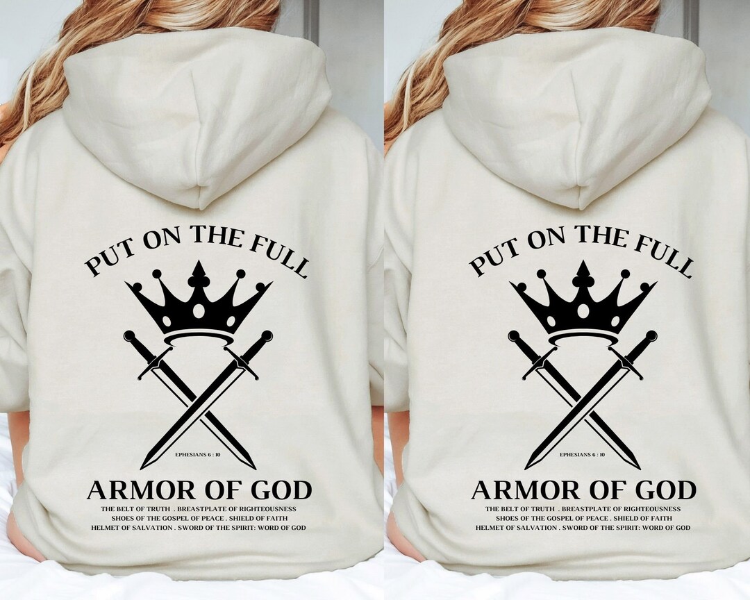 Armor of GOD Christian Crewneck, Religious Sweater, Christian Gifts ...