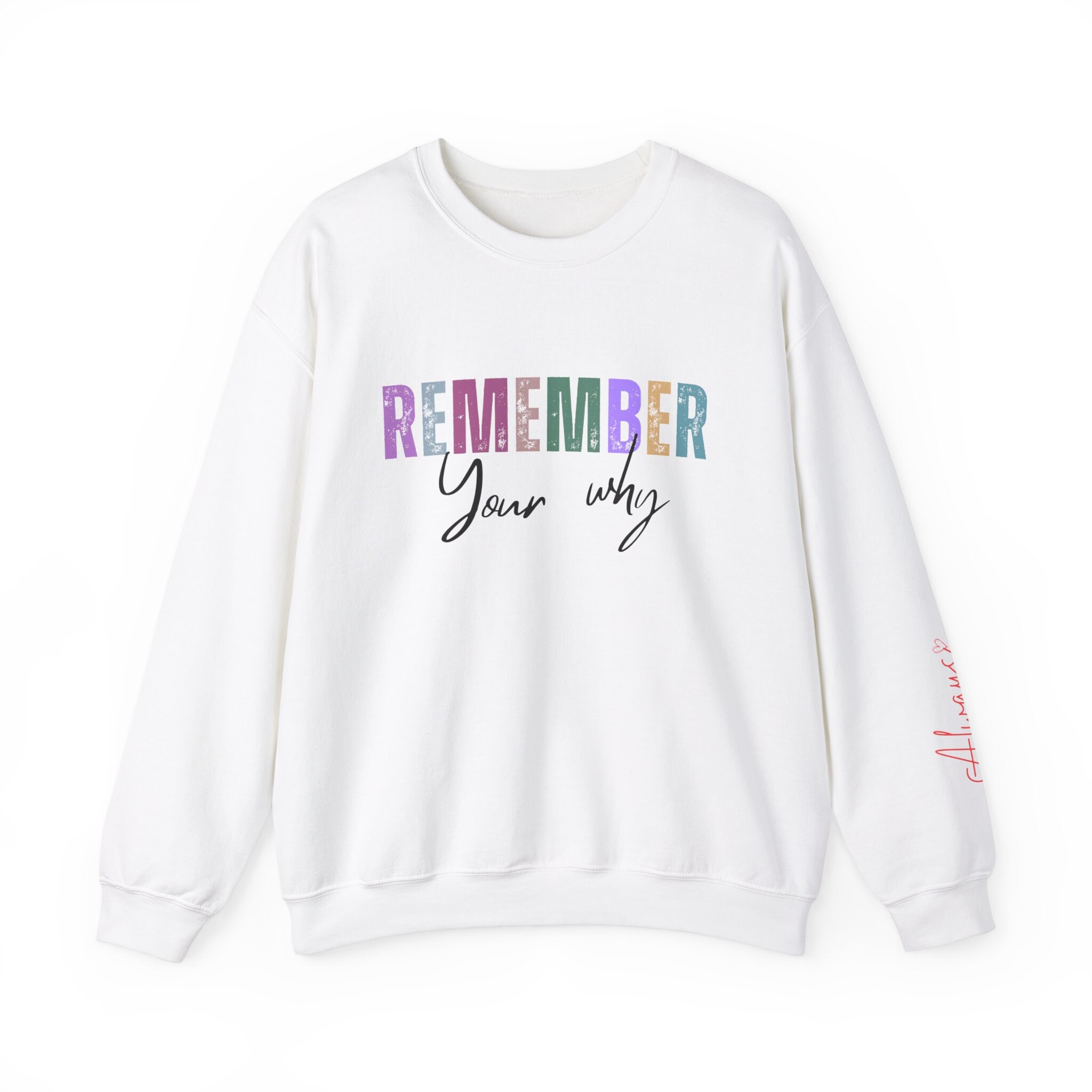 Remember Your Why Sweatshirt, Positive Daily Affirmations Sweater ...
