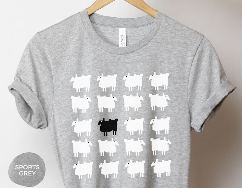 Black Sheep T-shirt, Black Sheep of the Family Shirt, Sheep Lover T ...