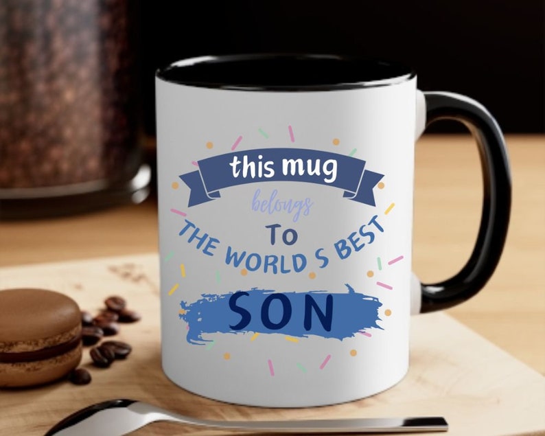 World's Best Son Mug, Joke Gift, Gift for Him, Happy Birthday Son Card ...