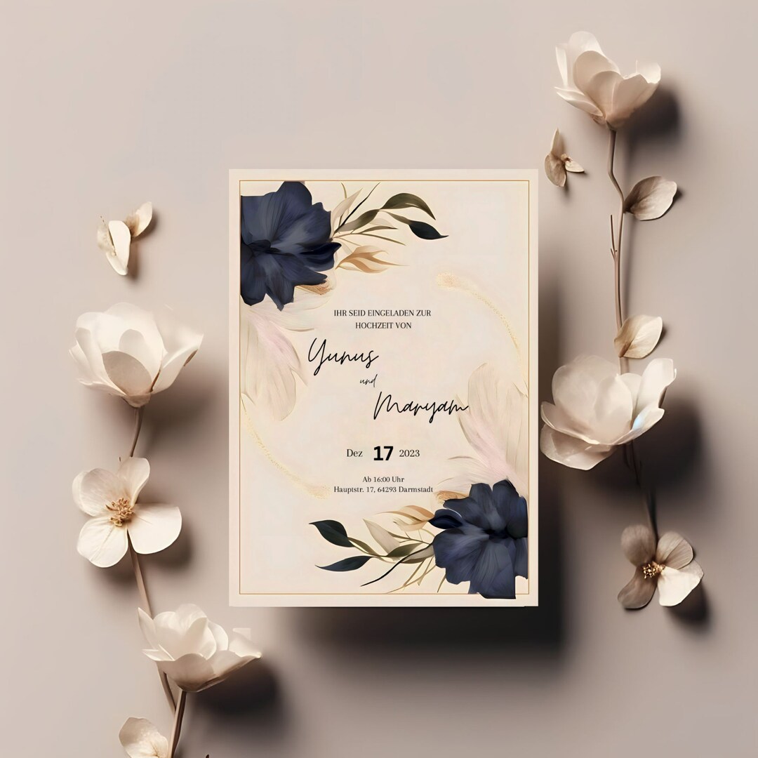 Wedding Invitation Template, Wedding Invitation Template, Minimalist ...