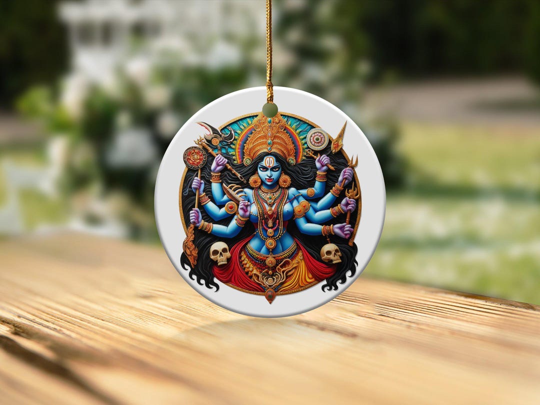 Goddess Kali Hanging Ornament, Hindu God Ornament, Spiritual Home Decor ...