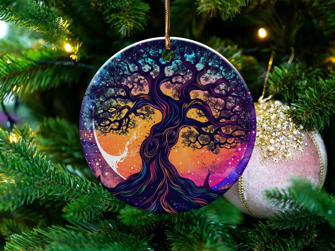Tree of Life Ornament Vibrant Colors Wall Art Nature Inspired ...
