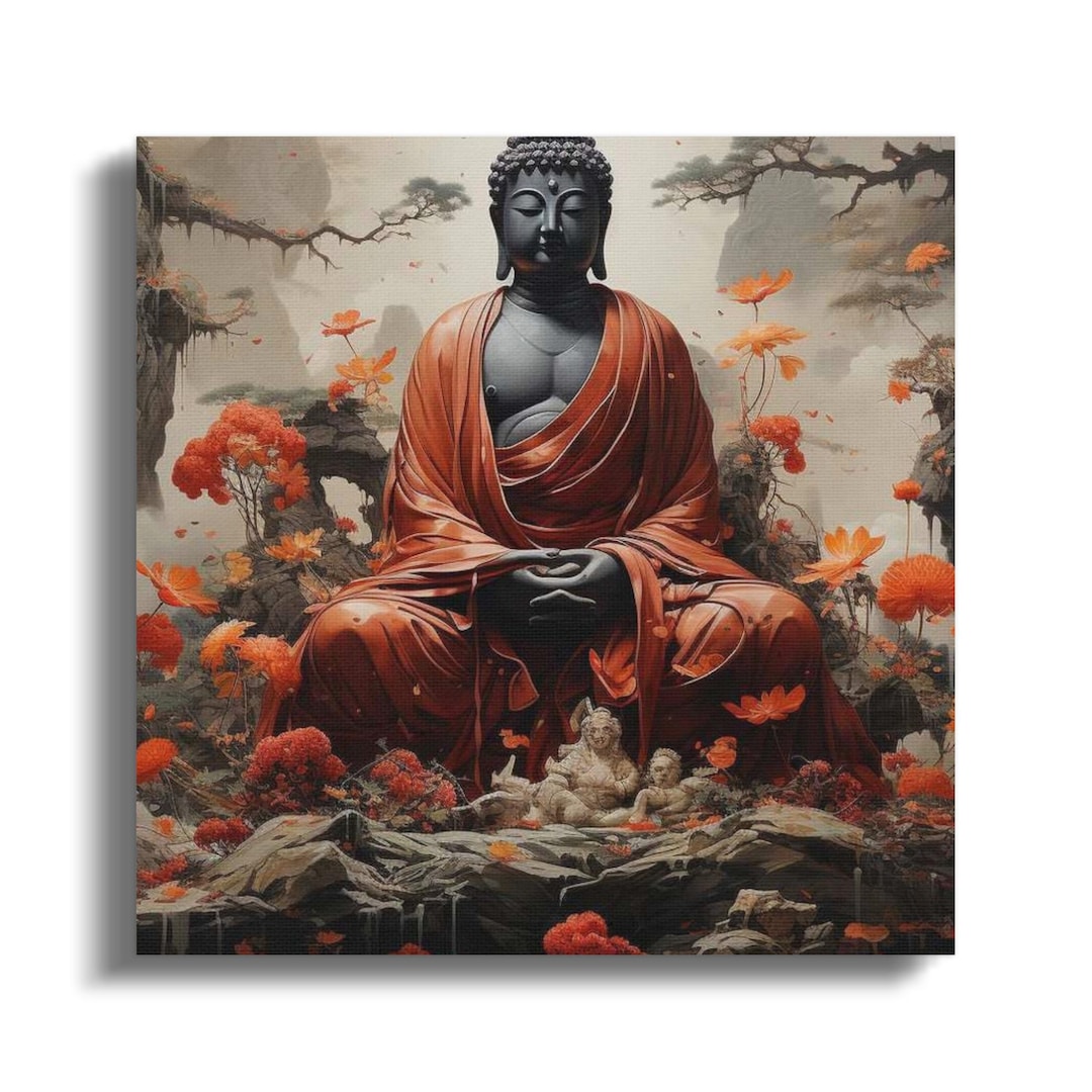 Buddhist Art Printable Wall Decor, Buddha Meditation Digital Download ...