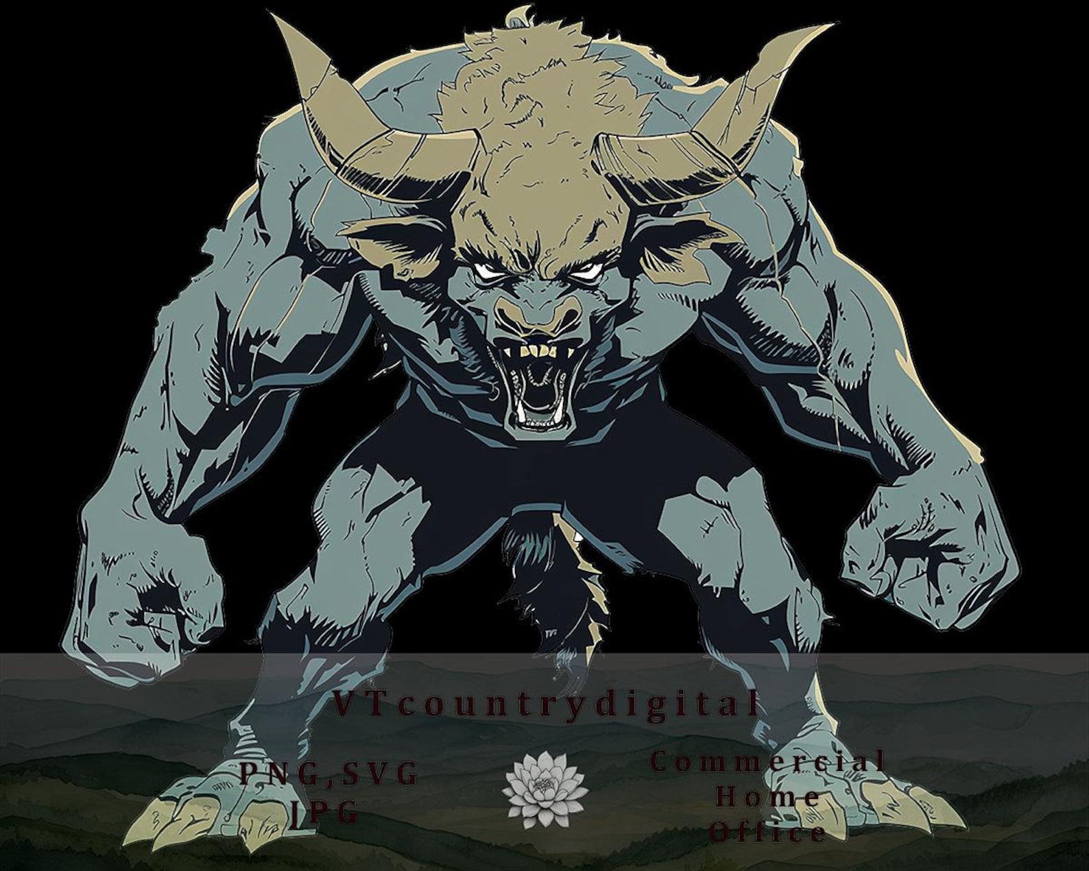 Minotaur Underworld Dungeons Dragons Green Goblin Halloween Goblin ...