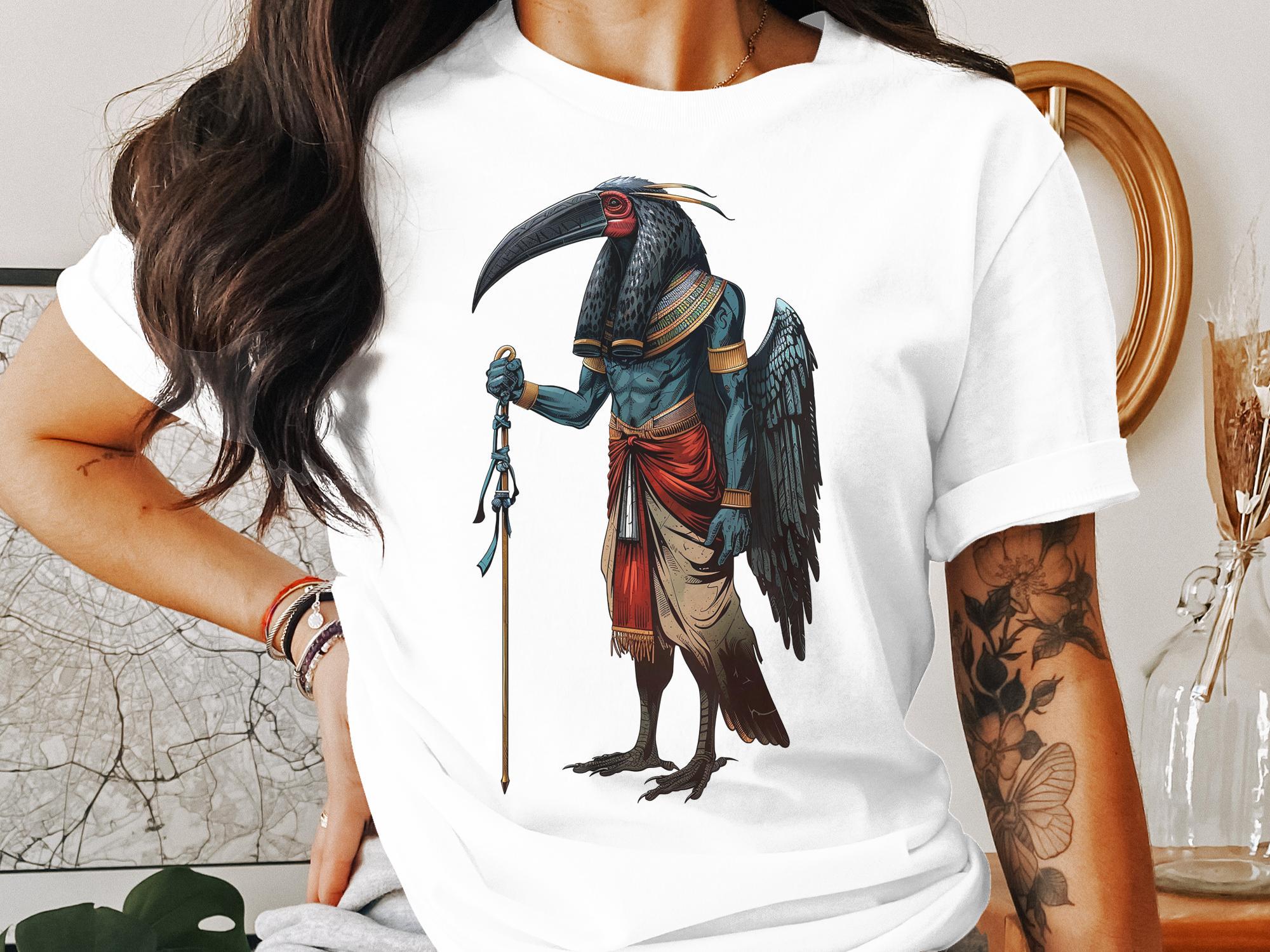 Ancient Egyptian Bird God Thoth Poster, Mythological Wall Art, Digital ...