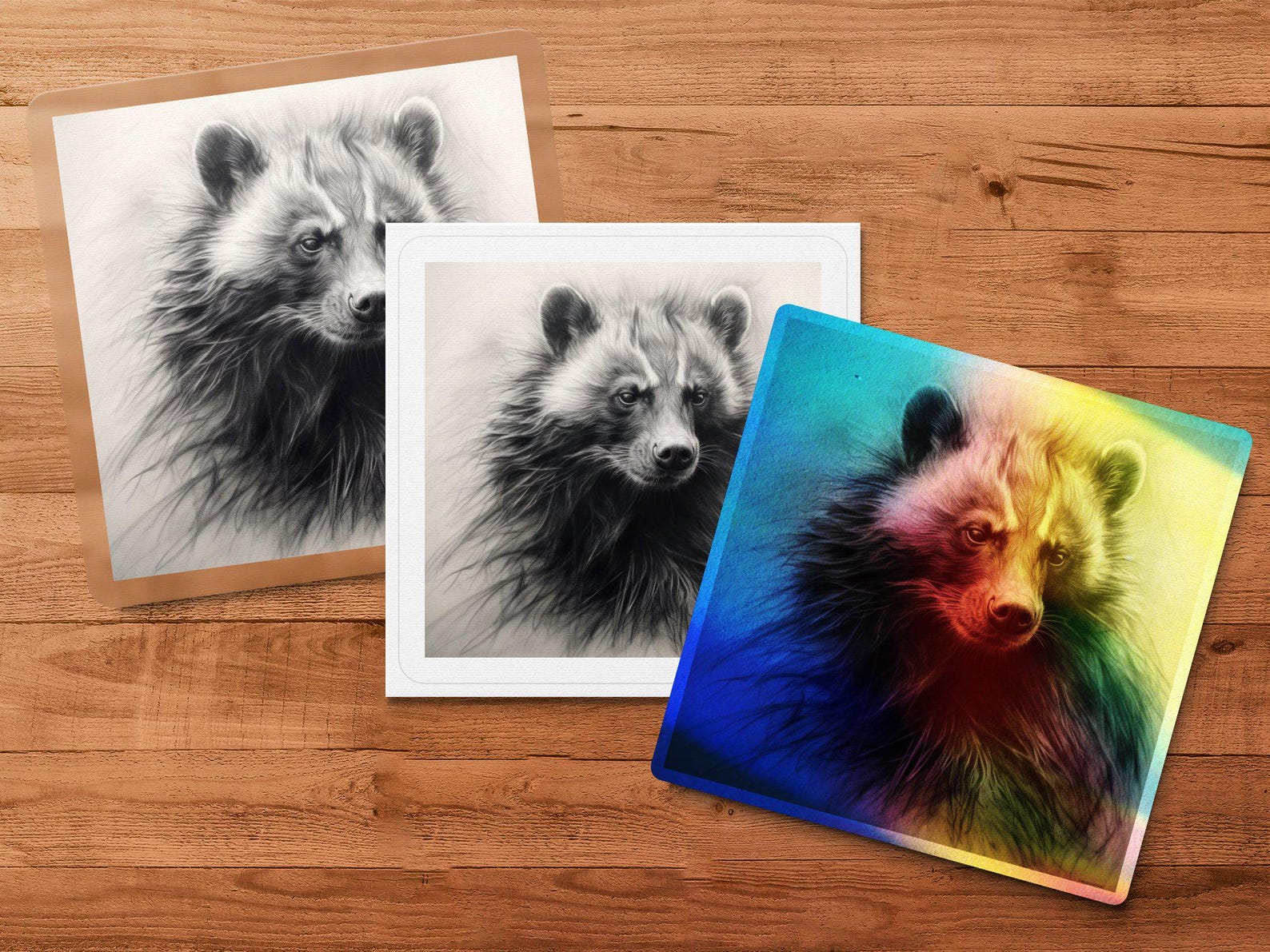 Wolverine Wall Art Print, Digital Animal Illustration, Modern Wildlife ...