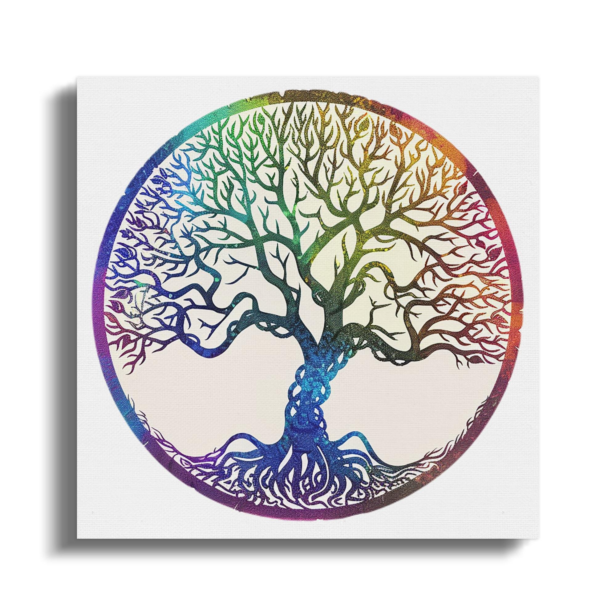 Tree of Life Svg Png Jpeg, Rainbow Tree of Life Digital Download ...
