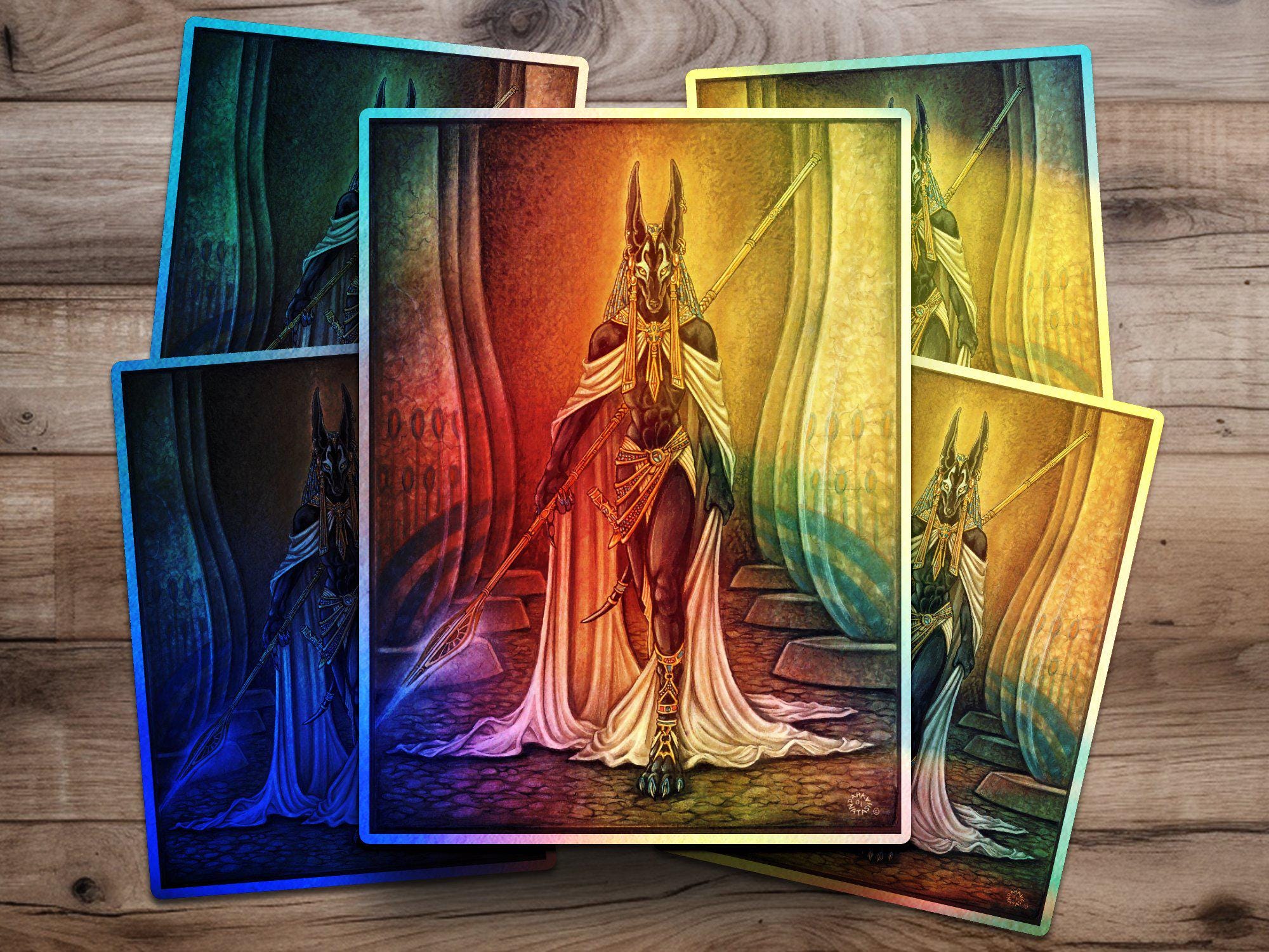 Ancient Egyptian Anubis Digital Art, Egyptian God Wall Decor, Mythology ...