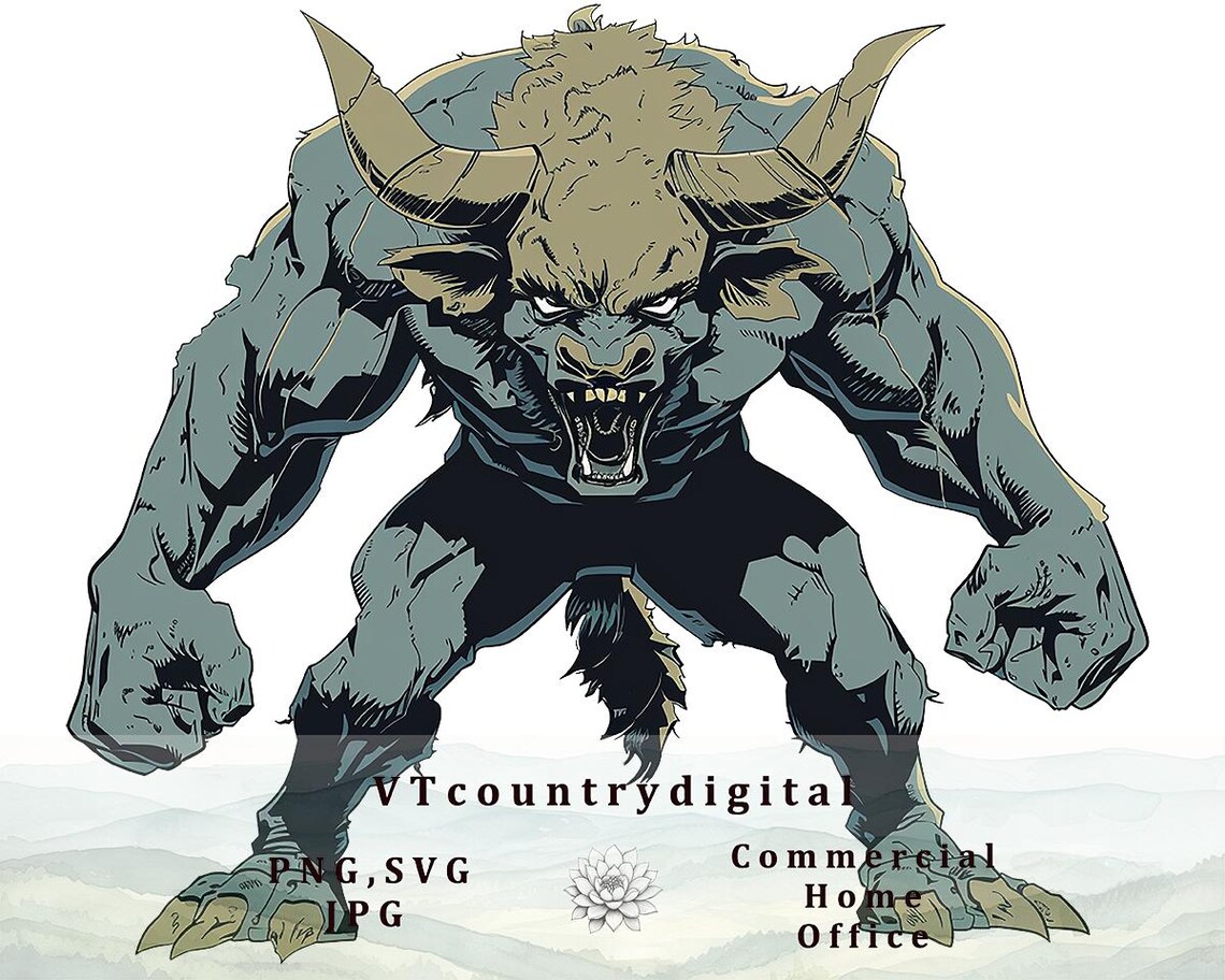 Minotaur Underworld Dungeons Dragons Green Goblin Halloween Goblin ...