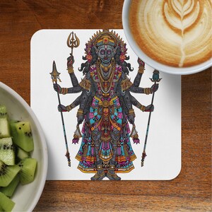 Goddess Kali Digital Art, Hindu Goddess Print, Spiritual Wall Decor ...