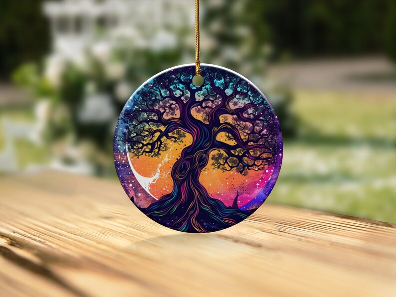 Tree of Life Ornament Vibrant Colors Wall Art Nature Inspired ...