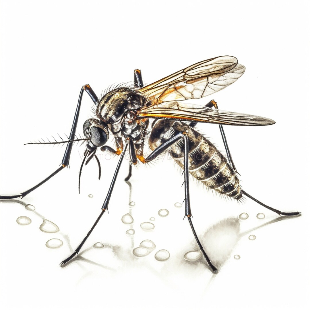 Mosquito Mini Big Threat, AI Digital Image, Art Download, Tshirts, Art ...
