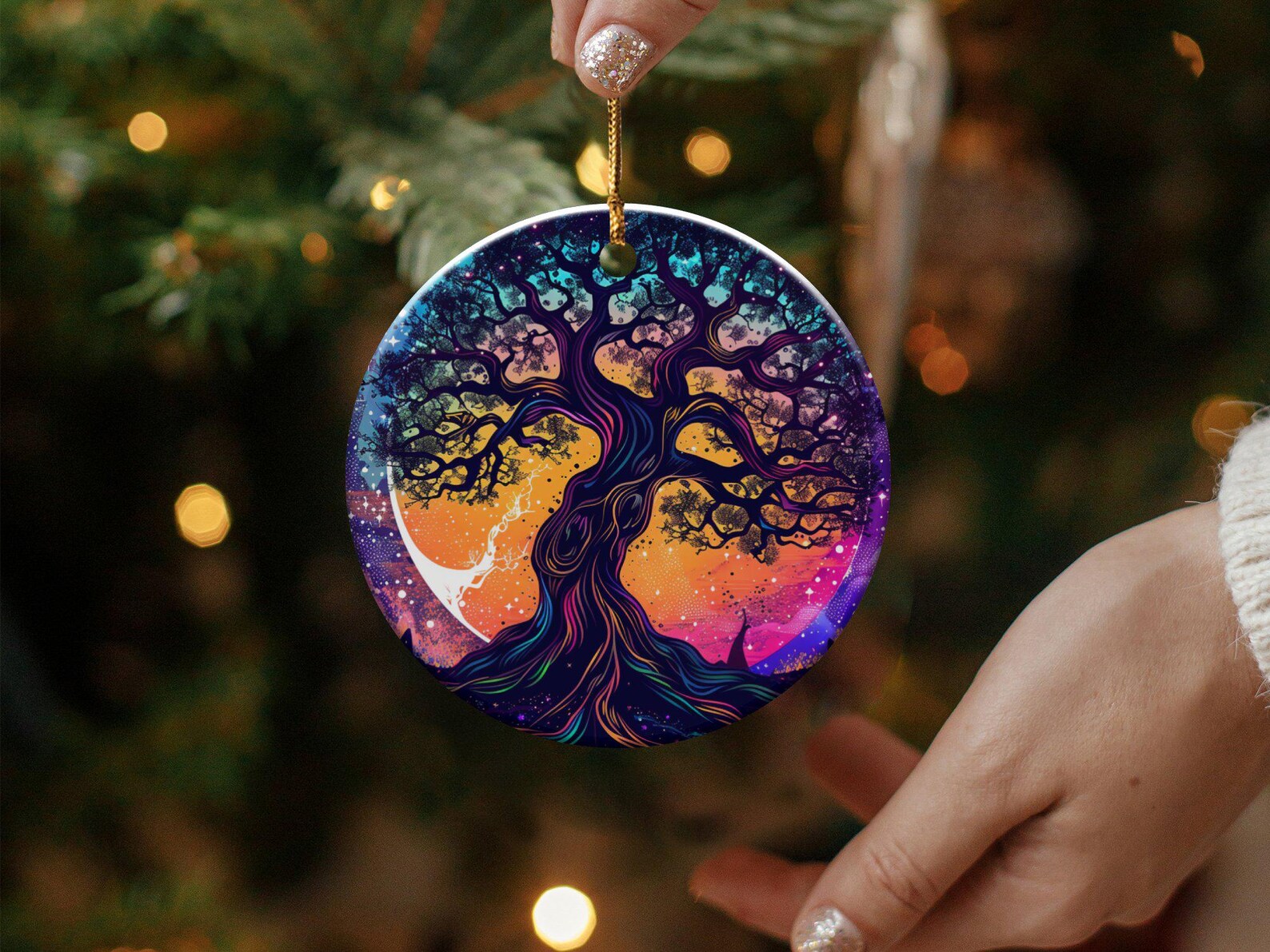 Tree of Life Ornament Vibrant Colors Wall Art Nature Inspired ...