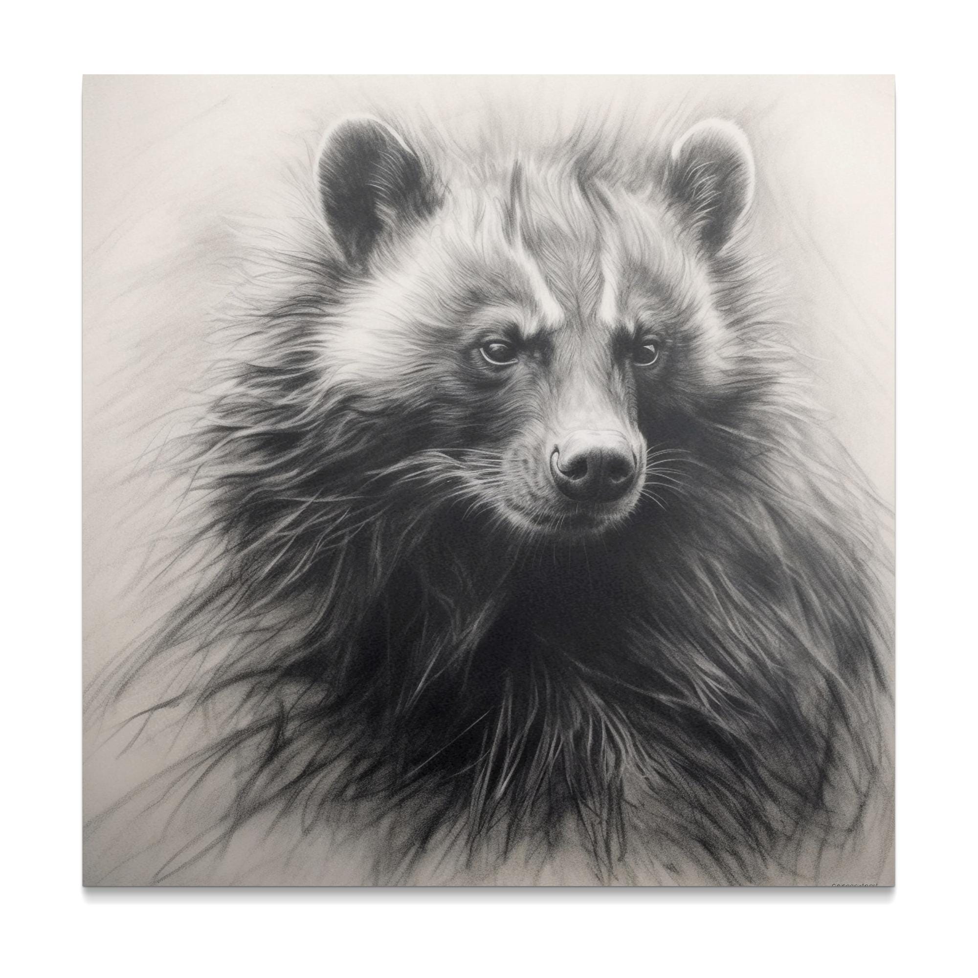 Wolverine Wall Art Print, Digital Animal Illustration, Modern Wildlife ...