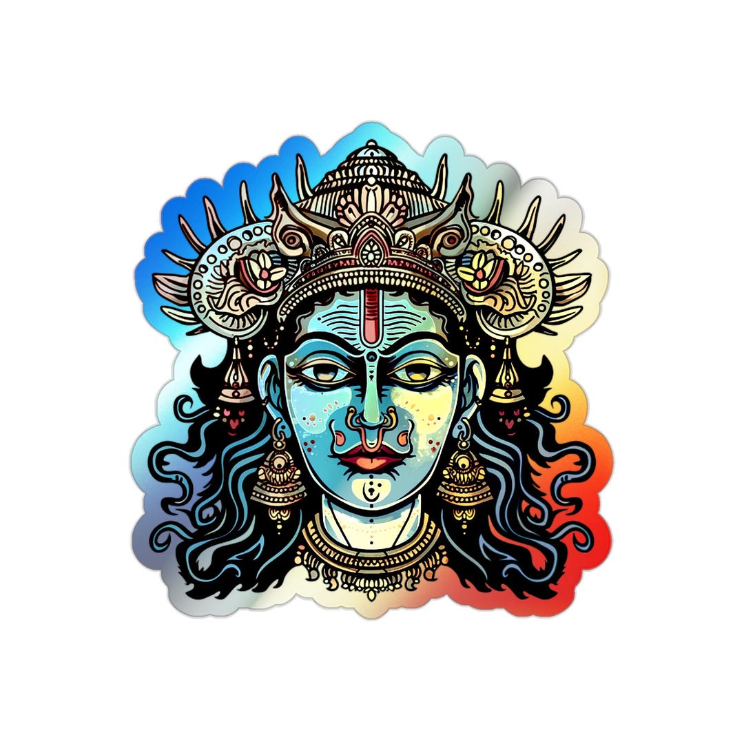 Goddess Kali Holographic Die-cut Stickers - Etsy